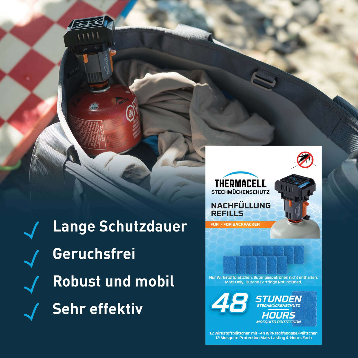 Thermacell Backpacker: Nachhaltige Mückenabwehr für Draußen ...